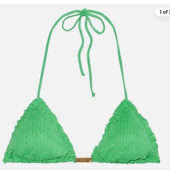 Vix | Swim | Vix By Paula Hermanny Scales Ripple Triangle Bikini Top ...